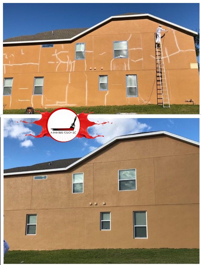 Stucco Crack Sealing in Orlando, FL by A Painters Touch, LLC